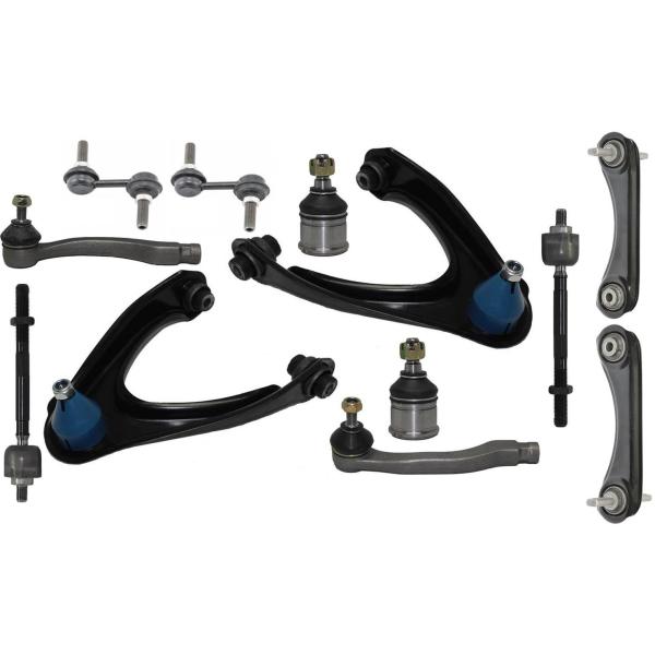 商品名:  PartsW - 12 Pc Upper Front &amp; Rear Control Arm with Ball Joints Outer Tie Rod Sway Bar Link for Driver &amp; Pa...