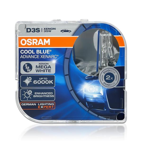 商品名: ALI OSRAM D3S 6000K クールブルー アドバンス ゼナーク 35W 66340CBA ドイツ HID キセノン電球 2個パック OSRAM D3S 6000K Cool Blue Advance Xenarc 35...