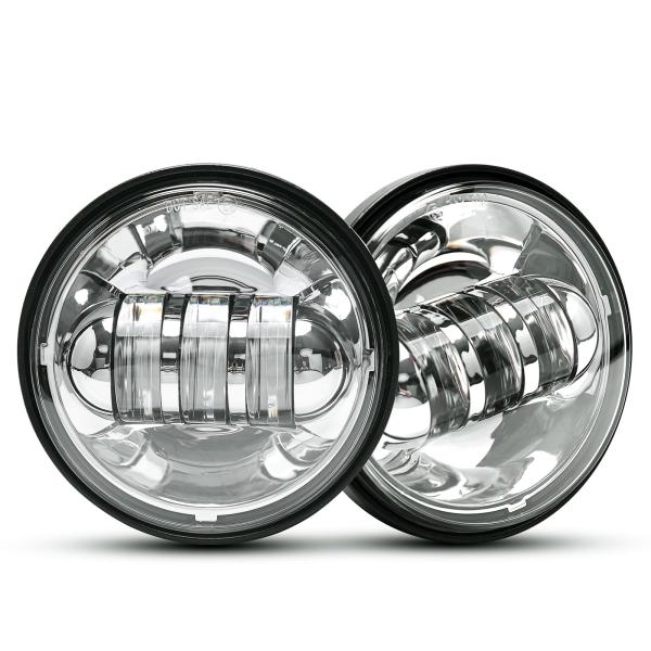 商品名: LX-ライトドットは2台のPCSクローム4.5インチのクリー族LEDのオートバイのためのPassing Light LEDのフォグランプを承認しました補助電球オートバイプロジェクタードライビングランプ LX-LIGHT Dot a...