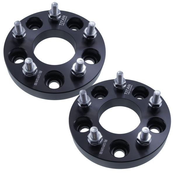 商品名: ホイールスペーサー 2個 1インチ (25mm) 5x4.75インチ | 7/16インチ スタッド シボレーコルベット カマロ オールズモビルフィット ポンティアックにフィット 2pc 1" (25mm) 5x4.75 Wheel...