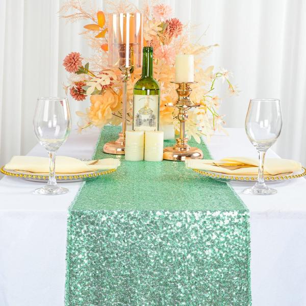 商品名: ShinyBeauty 13?インチ x 108 インチ スパンコール テーブルランナー 色の選択可 13in X 108in Sequin Table Runner ShinyBeauty 13in X 108in Sequin...
