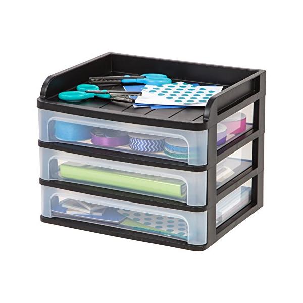 商品名: IRIS USA DDS-M3 ミディアムデスクトップ引き出しシステム ブラック IRIS USA Medium Desktop Drawer System, 1 Pack, Blackブランド: アイリスオーヤマ(IRIS OH...