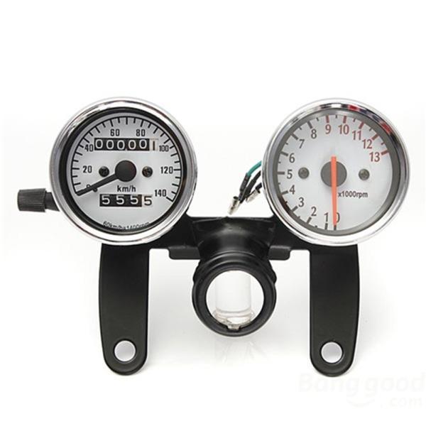 商品名:  New Motorcycle Odometer Tachometer Speedometer Gauge with Black Bracket Motorcycle speedmeterブランド: Hap高さ: 26cm横幅: ...