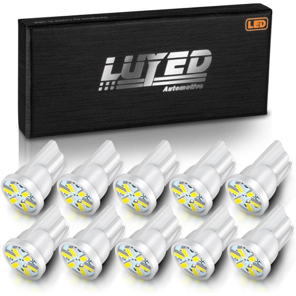 商品名LUYED 10 X 3014 6-EX Chipsets W5W 194 168 2825 Led Bulbs,Xenon White(super low current)ブランド：LUYED商品サイズ：高さ：1.5 cm横幅：5....