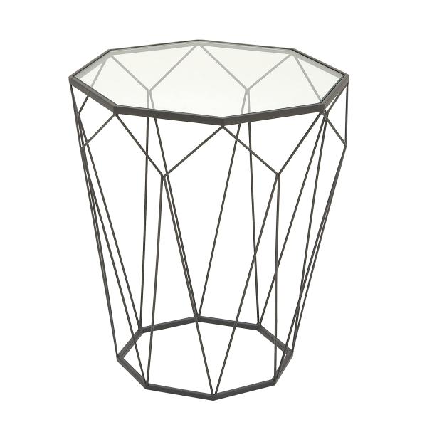 商品名: Deco 79 65559 メタルガラスアクセントテーブル 20インチ x 22インチ Deco 79 Metal Glass Accent Table, 20" x 22"ブランド: Deco 79商品サイズ: 20"L x 2...