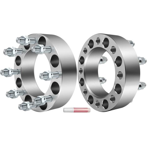 商品名:  ECCPP 2pcs 2 inch Wheel Spacers Adapter 8 Lug 8x6.5 to 8x6.5 126.15mm 14x1.5 Compatible with 1999-2010 for Sierra ...