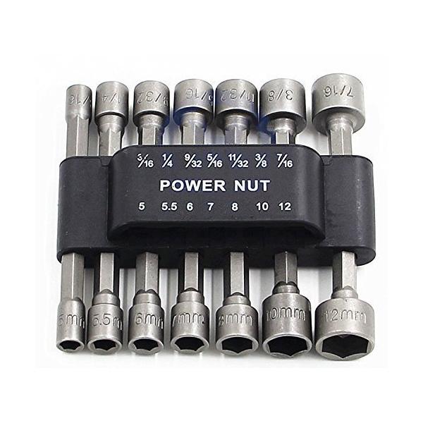 商品名: PANOVO (14pcs) Power Nut Driver Drill Bit Set Metric Socket Wrench Screw Quick-Change Hex Keys by PANOVO PANOVOS 14...