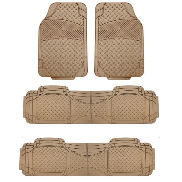 商品名: FHグループ FH-F11307 セミカスタム 切断可能 重荷重ラバーフロアマット F11307BEIGE-3ROW-AMZ FH Group Automotive Floor Mats Climaproof〓 Floor Mat...