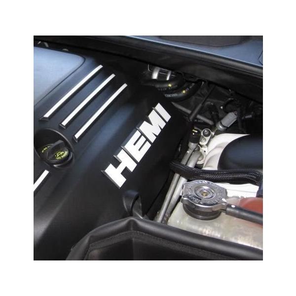 商品名: エンジンカバーHemiレタリングオーバーレイDecals ( Set of 2?)???Dodge Durango ホワイト Durango:HEMI-57EC:GWH Engine Cover HEMI Lettering Ov...