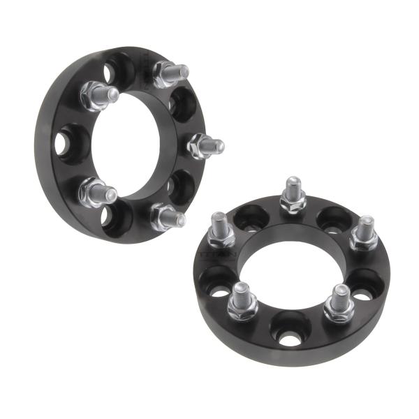 商品名: 2個 1インチ (25mm) 5x114.3 (5x4.5) から 5x5 ホイールアダプター/スペーサー 1/2インチ x 20スタッド (車両ボルトパターンを変更) 2pc 1" (25mm) 5x114.3 (5x4.5) ...