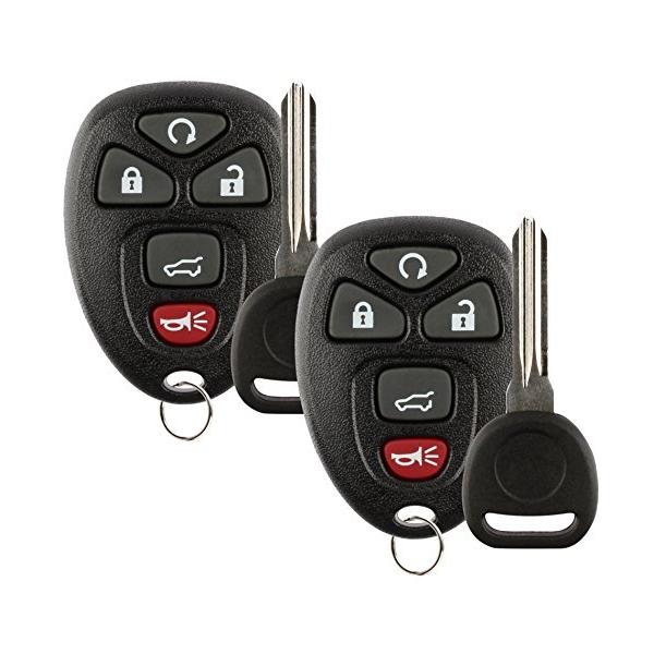 商品名: Discount Keyless 交換用キーフォブ カーリモートとアンカットトランスポンダーキー 15913415、25839476、ID 46に対応 (2個パック) Discount Keyless Replacement Ke...