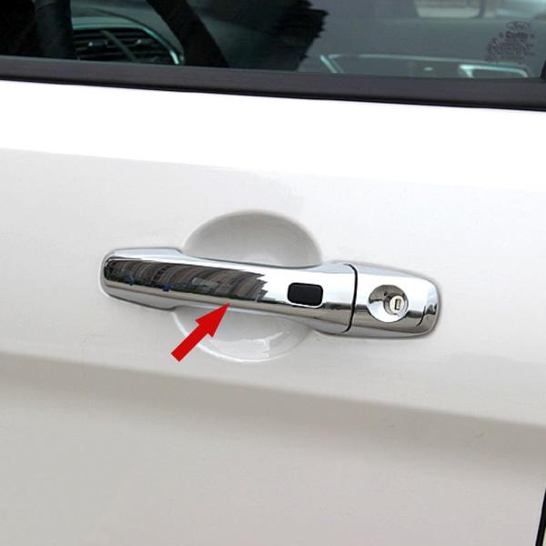 商品名: スマートキーホールドアハンドルカバートリム クローム Fit for Ford Explorer 2015 2016 2017 2018 with Smart Keyhole Door Handle Cover Trim Trim...