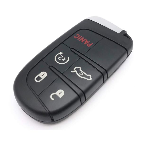 商品名: Horande 5ボタン交換スマートリモートキーFobケース用クライスラーキーレスenetryコントロールキーFobシェル Horande 5 Button Replacement Key Fob Cover fit for Do...