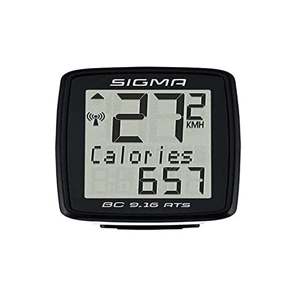 商品名: Sigma (シグマ) BC 9.16 ATS ワイヤレス 自転車 コンピューター 速度 距離 走行時間 カロリー 時計 コンパクト 見やすい ディスプレイ 自動起動/停止 IPX8防水 工具不要 USFB対応 SIGMA BC ...