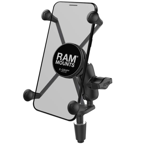 商品名: RAM X-Grip 大型携帯電話マウント オートバイフォークステムベース付き RAM Mounts X-Grip Large Phone Mount with Motorcycle Fork Stem Base RAM-B-17...