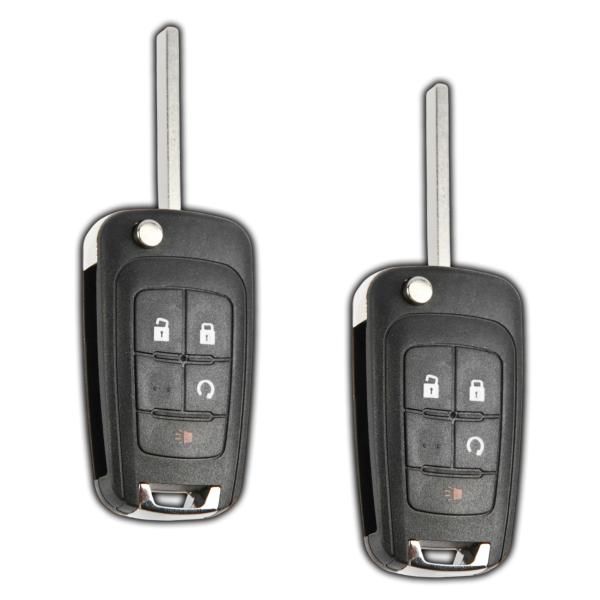 商品名: KeylessOption Keyless Car Remote Uncut Flip Ignition Key Fob Replacement for OHT01060512 (Pack of 2) 2X KeylessOpti...