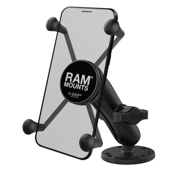 商品名: RAM Mounts X-Grip 大型電話マウント ドリルダウンベース RAM-B-138-UN10 ミディアムアーム付き RAM MOUNTS X-Grip Large Phone Mount with Drill-Down ...