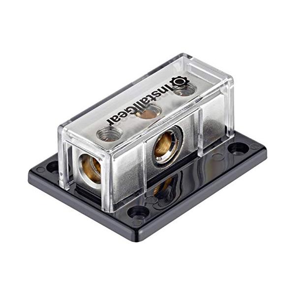 商品名: (インストールギア) InstallGearパワーディストリビューションブロック 1/0 Gauge In - (2) 4/8 Gauge Out IG04DB InstallGear 0/2/4 AWG Gauge Power ...