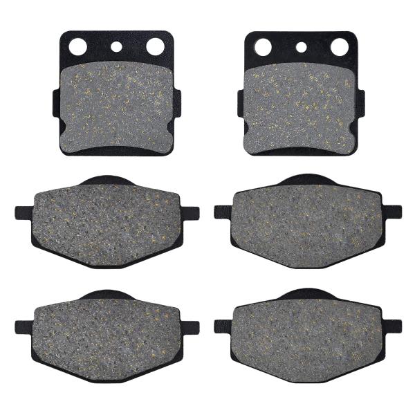 商品名:  AHL Semi-metallic Front &amp; Rear Brake Pads Set for Yamaha Banshee YFZ350 1987-1989ブランド: AHL商品番号: 色: black素材: Me...