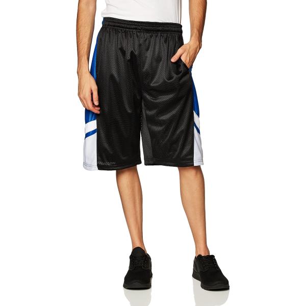 商品名: SouthpoleメンズBasicバスケットボールメッシュショーツ カラー: ブラック Southpole Men's Inseam 12", Black Royal, X-Largeブランド: Southpole商品サイズ: X...