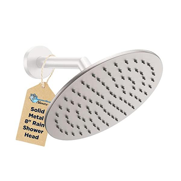 商品名: ソリッド真鍮メタル雨シャワーヘッドラウンドwith 2.5?GPM高Drenching RainfallスプレーとPivoting回転ボール、クロム 8 Inch RD08BN ALL METAL 8 Inch Rainfall ...