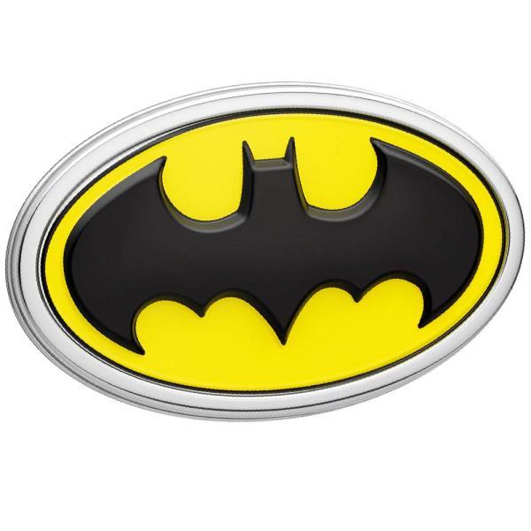 商品名: Fan Emblems Batman Logo 3D Car Emblem Black/Yellow/Chrome, DC Comics Automotive Sticker Decal Badge Flexes to Fully...