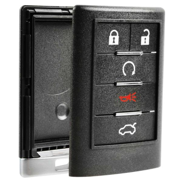 商品名: CAD スクエアケース用 cad-sqr-5b-case Key Fob Keyless Entry Remote Shell Case &amp; Pad fits Cadillac 2008-2013 CTS, 2007-20...