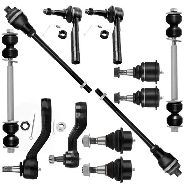商品名:  SCITOO 12PCS Kits Suspension Ball Joints Tie Rod Ends Adjusting Sleeves Idler Pitman Arm fit 2003 2004 2005 2006 f...