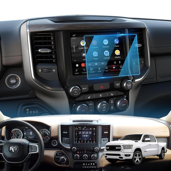 商品名: LFOTPP 2013-2019 2020 Ram 1500 2500 3500 Uconnect 8.4インチ タッチスクリーン カーオーディオ ディスプレイ スクリーンプロテクター 強化ガラス カーナビ プロテクター 高透明度...