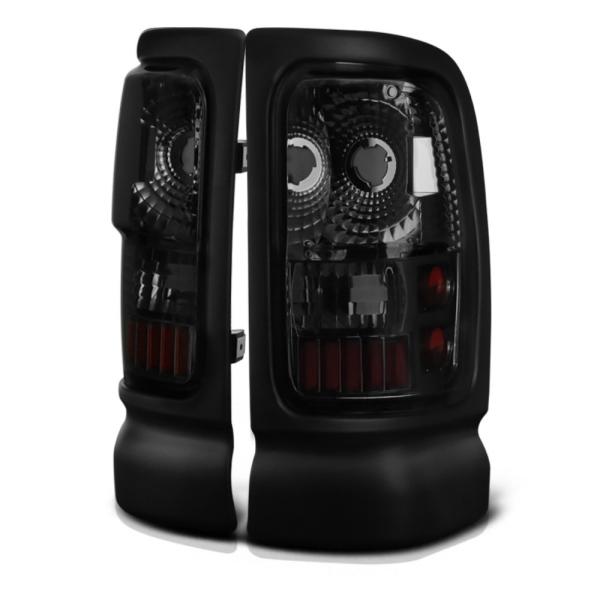 商品名: VIPMOTOZ スモークレンズ テールライトランプ 1994-2001 Dodge RAM 1500 2500 3500用 Driver &amp; Passenger Side AZN-OT-DRAM94-SM VIPMOTO...