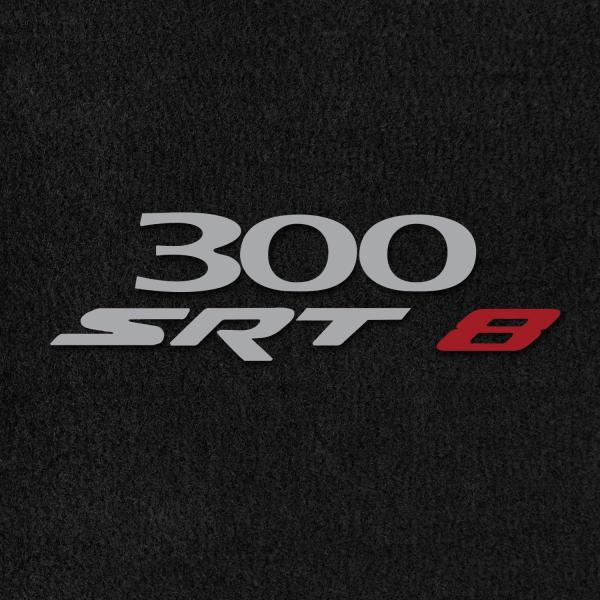 商品名: Lloyd Mats Velourtex エボニー フロントフロアマット クライスラー 300 SRT8 2011-14 シルバーとレッド 300 SRT8 刺繍ロゴ Lloyd Mats 〓 - Velourtex Ebony ...