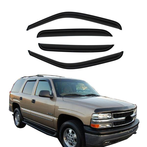 商品名: Gldifa Wind Deflector Fit 2000-2006 Tahoe/Escalade Base Smoke Sun/Rain Guard Window Visors 4pcs Gldifa Wind Deflect...