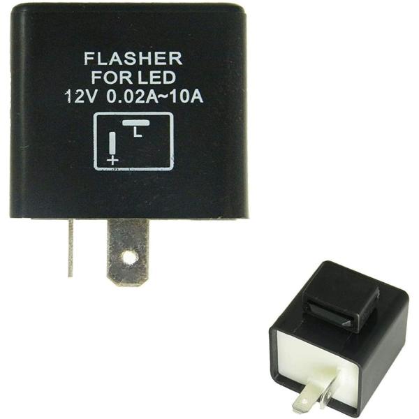 商品名x xotic tech 車またはオートバイ用の1ピース12V2ピン電子LEDフラッシャーリレー修正LEDターンシグナルバルブの取り付けハイパーフラッシュの問題（部品番号ANL-01） CF12  Xotic Tech 1PC 12V...