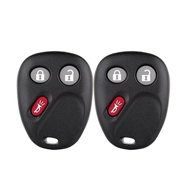 商品名: ECCPP 2X キーフォブシェルケース 交換用 キーレスエントリー リモートコントロール カーフィット ビュイック・レイニエ・ポンティアック・トレント・ハマーH2 キャデラック・エスカレード サターンヴューLHJ011用 ECC...