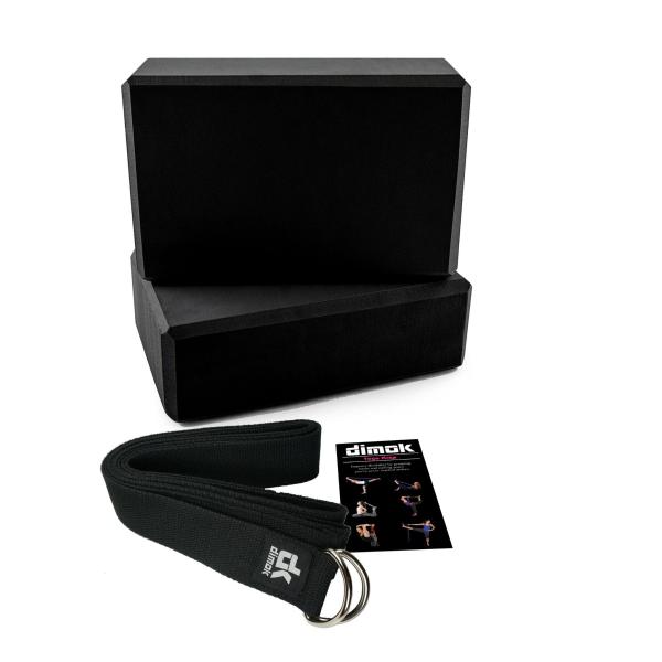 商品名: dimok ヨガブロックとストラップセット フォームブリック 9x6x4 8フィート ヨガベルト メタルDリング 高密度プレミアム品質 dimok Yoga Blocks and Strap Set - Foam Bricks 9...