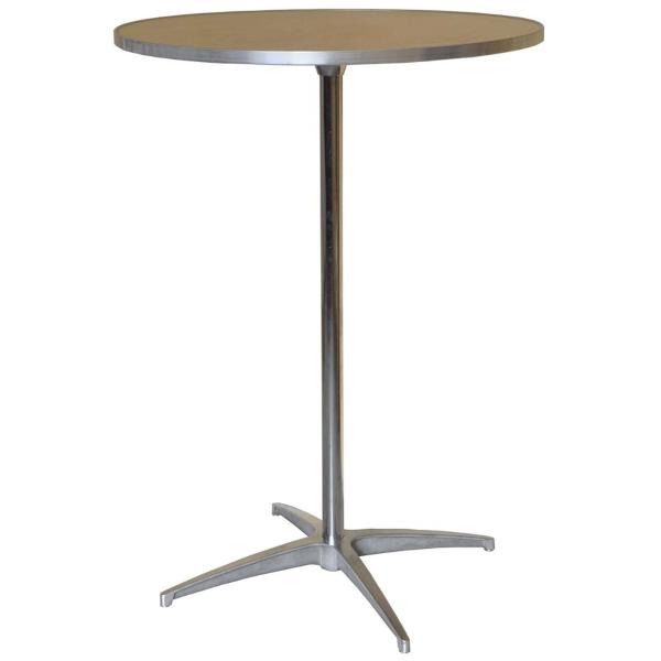 商品名:  30-Inch (2.5-Foot) Diameter Heavy Duty Round Cocktail or Bistro Solid Birch Wood Folding Table with 30-Inch or 42-...