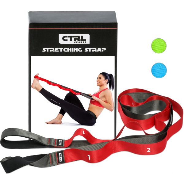 商品名: Ctrlスポーツストレッチストラップwithループ Stretching Strap with Loops - Non Elastic Stretch Band for Physical Therapy, Yoga Strap f...