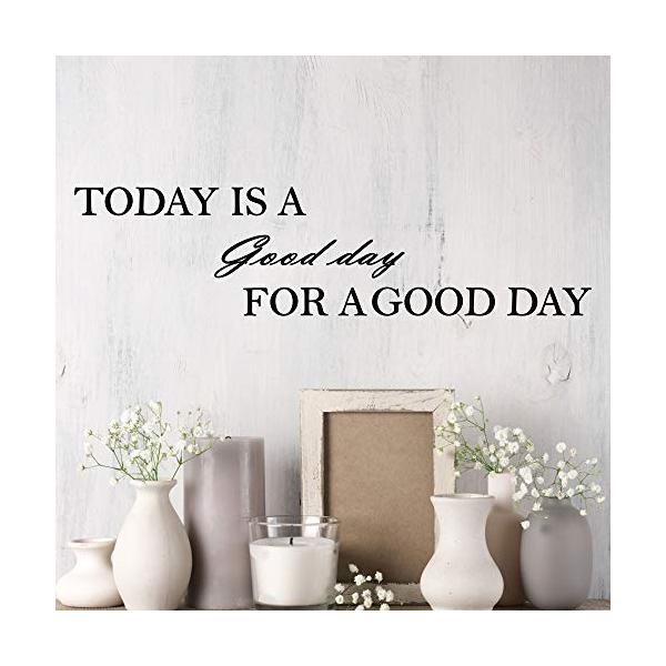 商品名: ビニールウォールデカールステッカー Today is A Good Day モチベーションポジティブな引用句 文字2001g （22.5インチ×5.5インチ） Vinyl Wall Decal Stickers Today is ...
