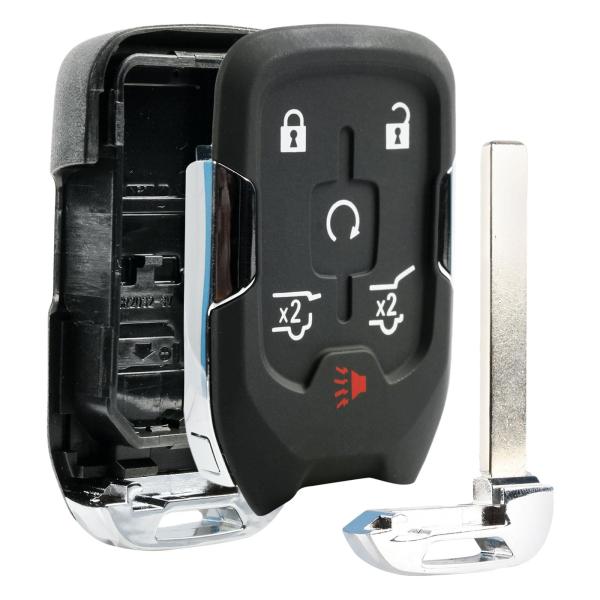 商品名:  Case Shell Smart Key Fob Keyless Entry Remote fits 2014 2015 2016 2017 Chevy Tahoe Suburban / GMC Yukon (HYQ1AA)ブラ...
