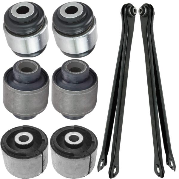 商品名: 上部下部ウィッシュボーン&amp;トレーリングアームブッシングキット リアインナーアウター BMW用 Upper Lower Wishbone &amp; Trailing Arm Bushing Kit Rear Inner O...