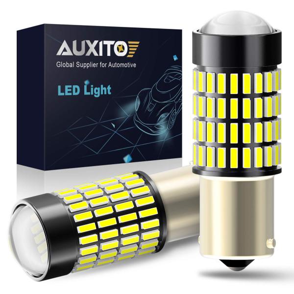 商品名:  AUXITO 1156 LED Bulb for Reverse Lights, 102-SMD Chipsets 500% Super Bright White 1141 1073 7506 LED Bulbs with Pr...