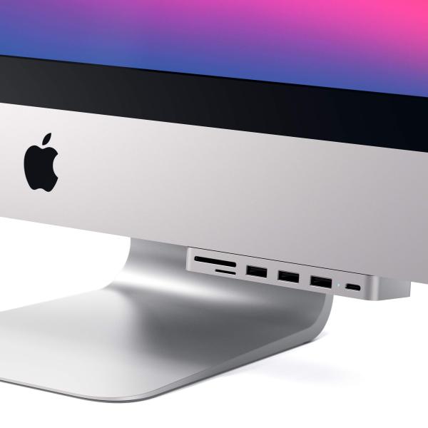 商品名: Satechi USB-C クランプハブ (シルバー) (2017/2019/2020 iMac/iMac Pro対応) USB-Cデータ USB-A3.0 Micro/SDリーダー (2021 iMacは非対応) Satechi...