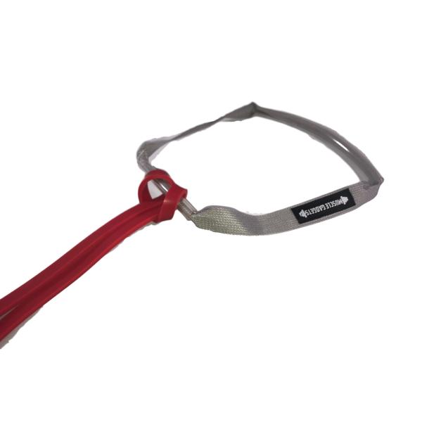 商品名: マッスルガジェット バンドストラップ アンカーとハンドルアタッチメント 抵抗バンドワークアウト用 2個セット (グレー) Muscle Gadgets Band Strap Anchor and Handle Attachment...