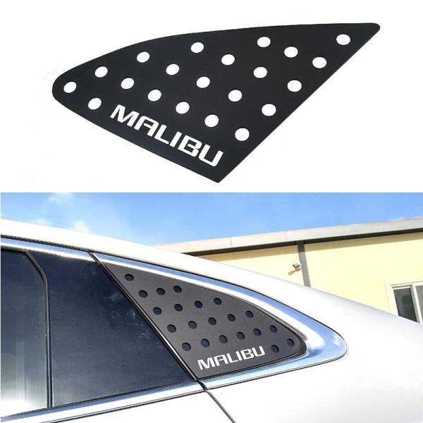 商品名: LIGHTKOREA シルバーレタリングCピラーウィンドウスポーツプレートパネルアクセサリー LH RH GMシボレーマリブ2016 2017 2018用 Stripe ブラック LIGHTKOREA_Plate_Malibu L...