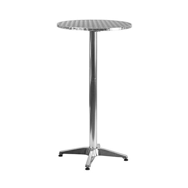 商品名:  Pemberly Row 25.5" Round Folding Bar Table in Aluminumブランド: Pemberly Row商品番号: PR-621166素材: Aluminum海外の輸入品ショップ-世界中の...