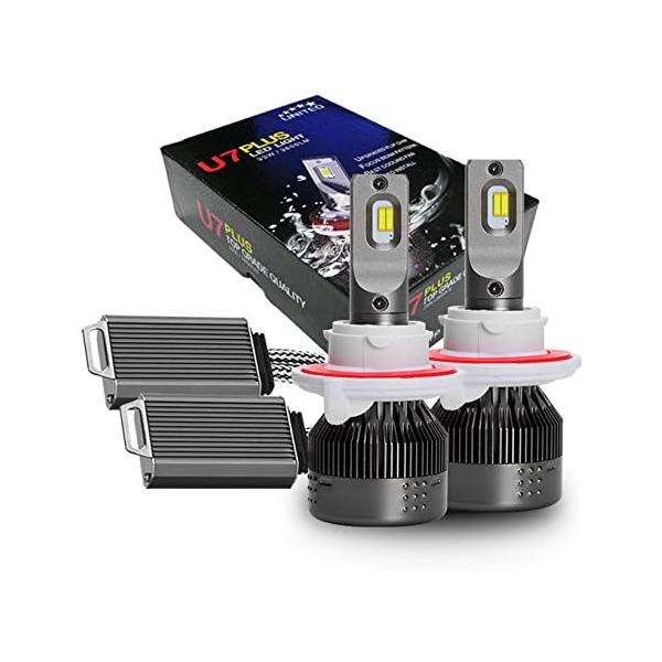 商品名U7 Plus LED Headlight Kit 60W 7200LM Upgraded Flip Chip White Color (H13 HILO)ブランド：HIDNY商品サイズ：H13 HILO高さ：5.2 cm横幅：12....