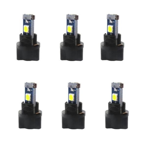 商品名: WLJH 6パック ホワイトダッシュライト PC74 ツイストロケットソケット ウェッジ T5 LED電球 37 74 2721 3030SMD ダッシュボード楽器クラスター電球 プラグアンドプレイ WLJH 6Pack Whit...