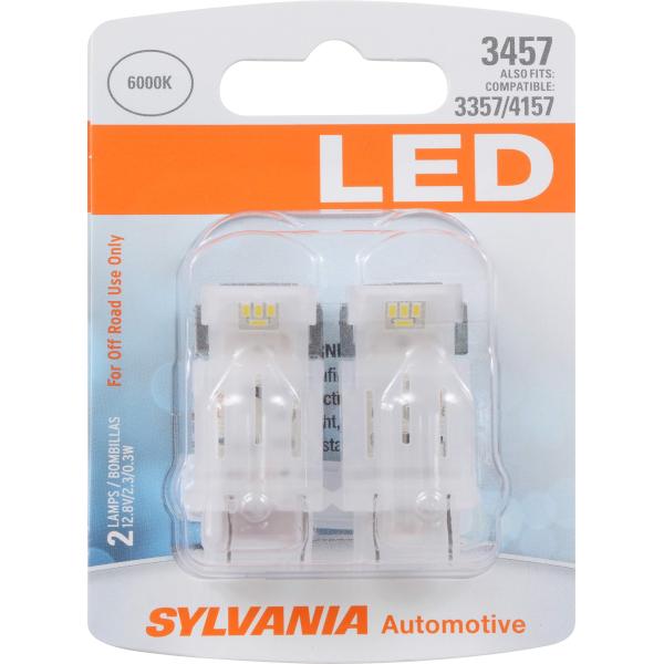 商品名: SYLVANIA - 3457 LED ホワイトミニ電球 - 明るいLED電球、ブレーキ、駐車、テール、ウィンカーアプリケーションに最適(電球2個付き) SYLVANIA - 3457 LED White Mini Bulb - ...