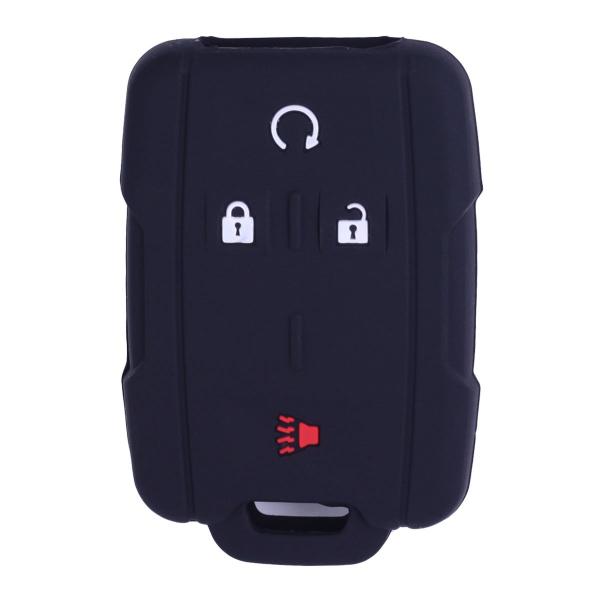 商品名: Xuhang SilliconeキーFobキーリモートケースカバープロテクターシェルスキンfor ChevroletシルバラードColorado GMCユーコンCadillacスマートリモート ブラック xzn74196 XUHA...