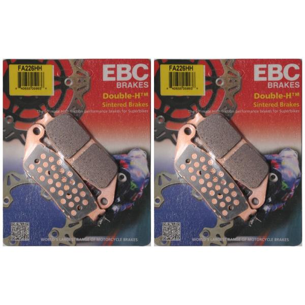 商品名:  EBC Double-H Sintered Metal Brake Pads FA226HH (2 Packs - Enough 2 Rotors)ブランド: EBC Brakes高さ: 18cm横幅: 14cm奥行: 2cm重...